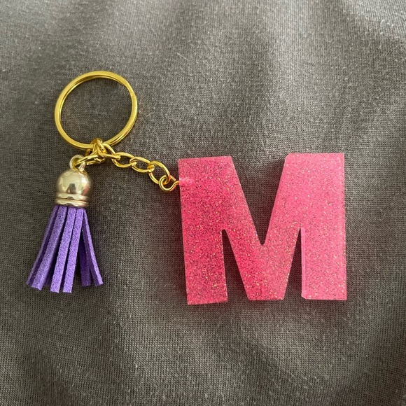 Hand Crafted | Accessories | Handmade Letter M Keychain | Poshmark